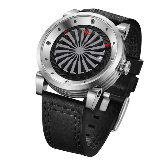 Zinvo blade Silver Black - Automatic Watch- Worldwide Shipping BLADE-SILVER