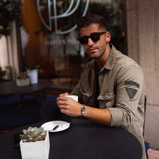 Paul Hewitt Bracelet Anchor Phinity Silver Nylon Green