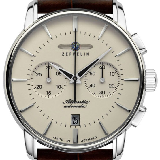 Zeppelin 100 Jahre Black Alarm 7680-2- Quartz Watch