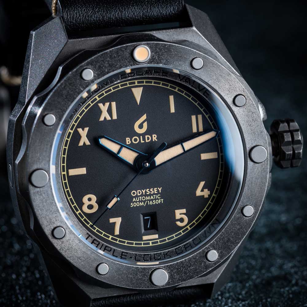 Boldr Odyssey Cali Black automatic watches - Wordwide Shipping