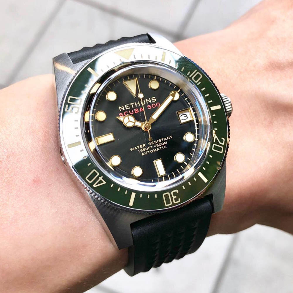Nethuns Scuba 500 SS513B Steel - automatic watches divers