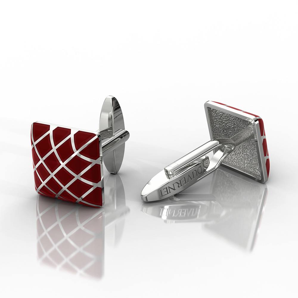 Red Men's Cufflink - Shipping Worldwide within 24 hours