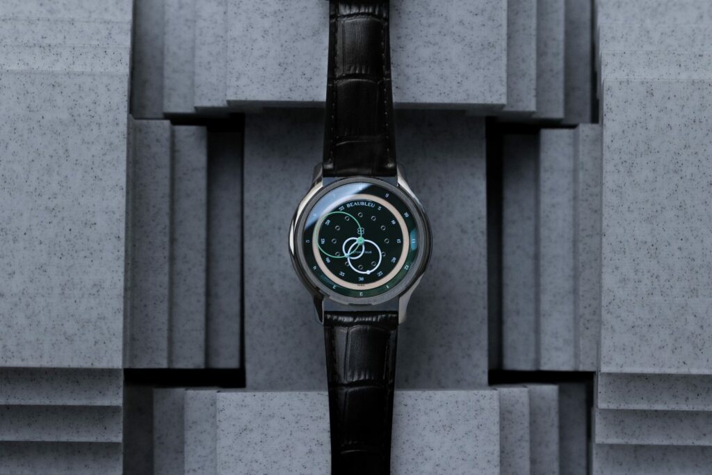 Beaubleu Vitruve GMT Leather Blue B03-GMT-CS-LEATHER