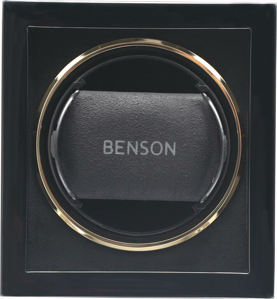 BENSON COMPACT SIMPLE LEATHER BLACK 1-20-BG