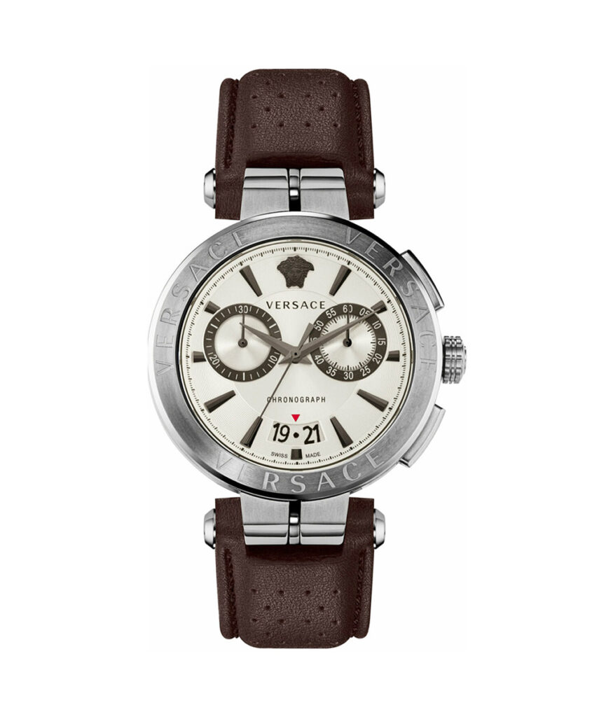 VERSACE Chocolate Brown Chronograph. Quartz watches