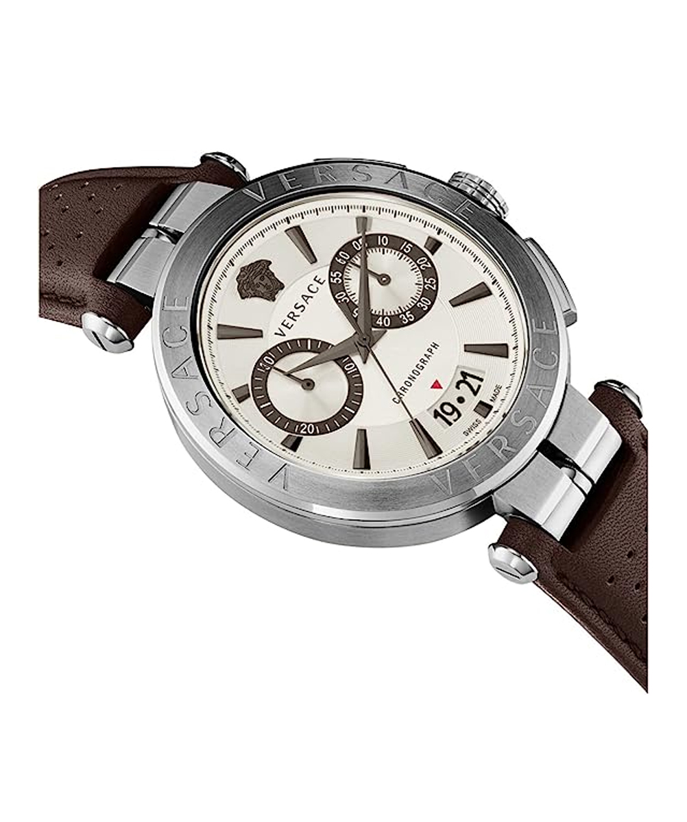 VERSACE Chocolate Brown Chronograph. Quartz watches