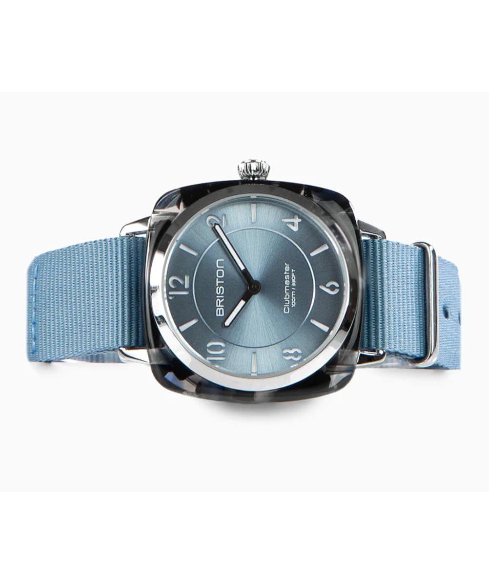 BRISTON Watch Clubmaster Chic Ice Blue 36mm-quartz Watch-21536.SA.UB.25.NIB