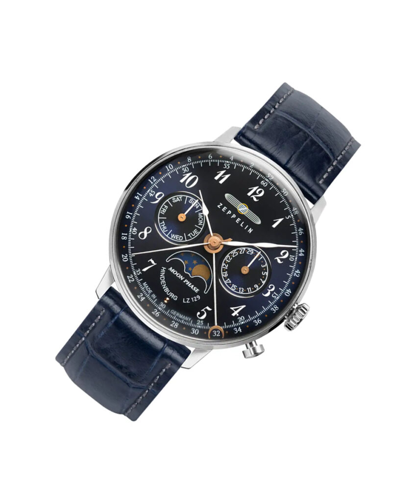 Zeppelin Watch Lz 129 Hindenburg Moonphase Women 7037-3- Quartz Watch