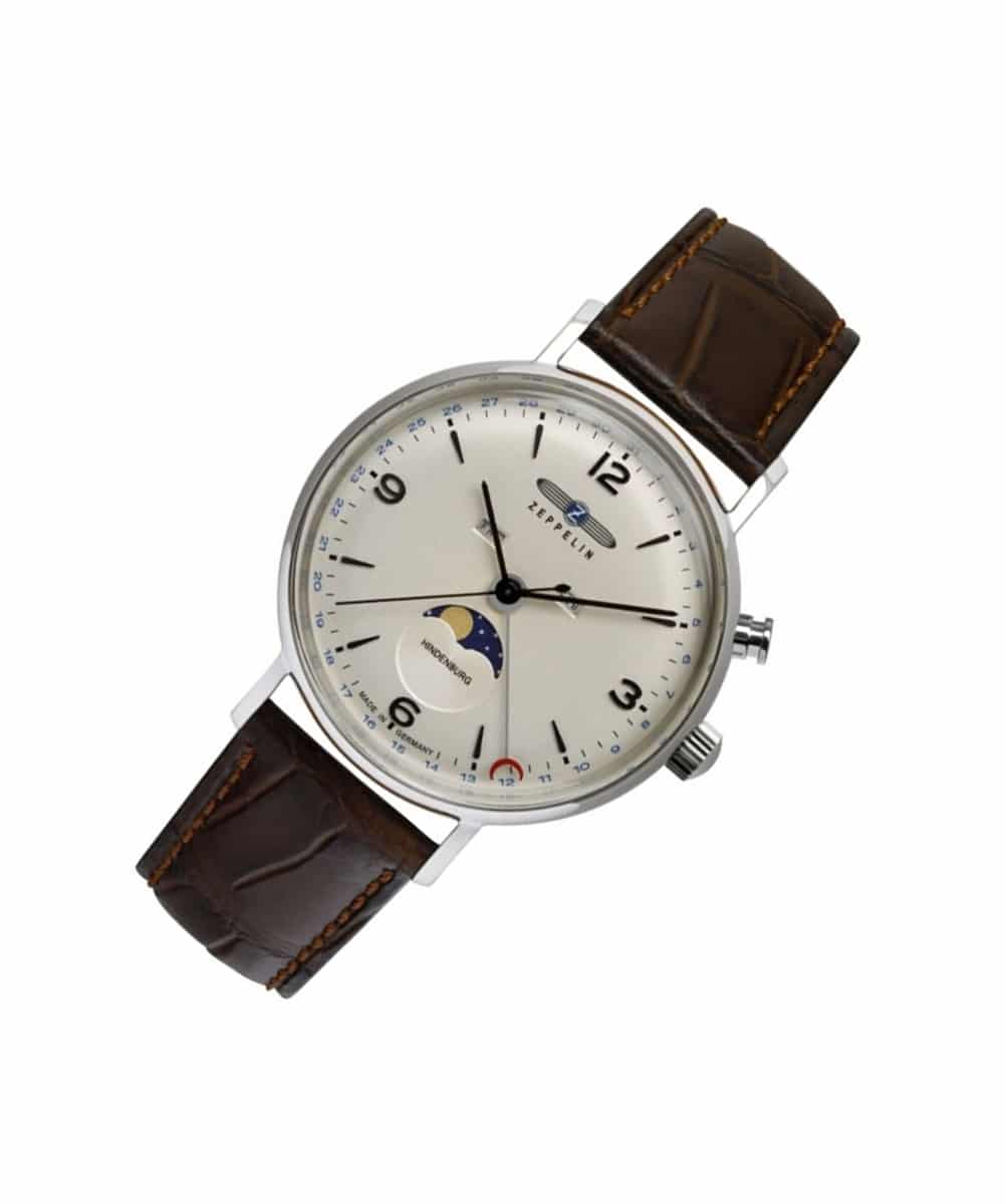 Zeppelin LZ129 Hindenburg Moonphase Brown 8076-5 - Quartz Watch