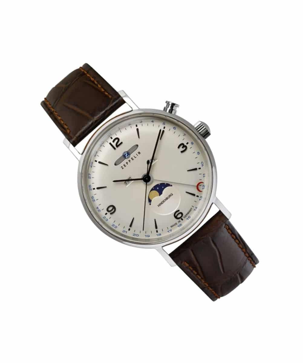 Zeppelin LZ129 Hindenburg Moonphase Brown 8076-5 - Quartz Watch