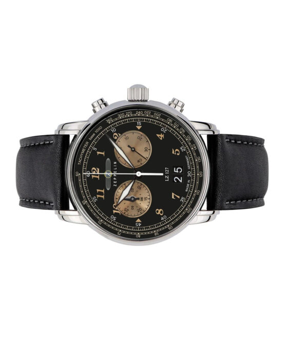 Zeppelin Watch Lz 127 Graf Zeppelin Men Black 8684-2- Quartz Watch