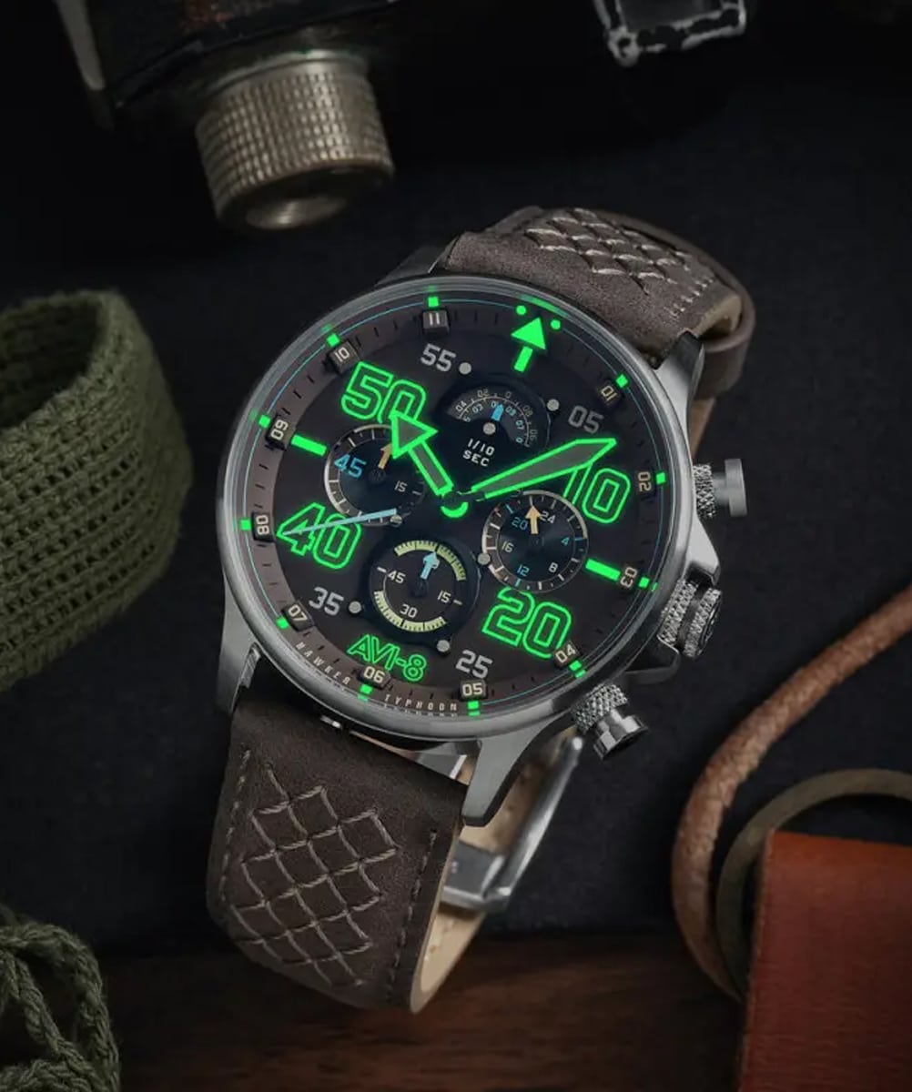 Montre AVI-8 Hawker Typhoon Brown AV-4093-06