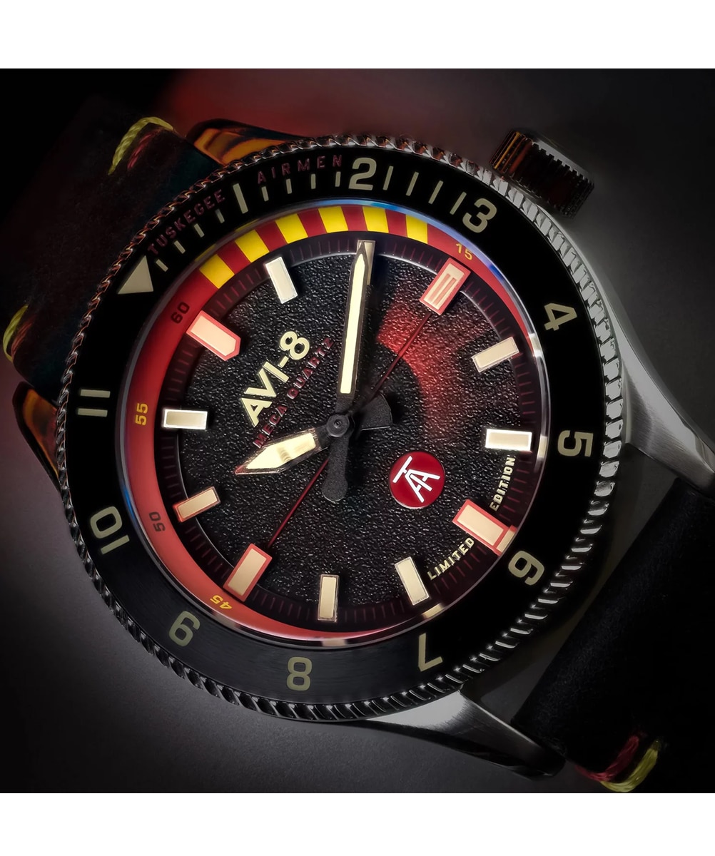 Montre AVI-8 Flyboy Tuskegee Airmen Meca-Quartz Black AV-4103-01