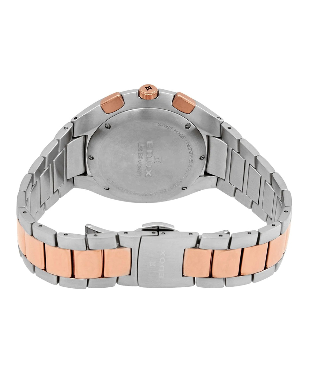 Edox Les Bemonts Ultra Slim Chronograph Watch 10239-357R-AIR