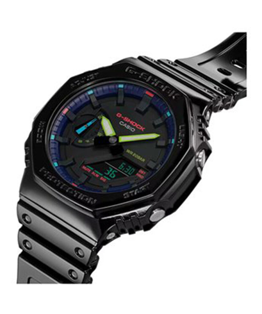 Casio G-Shock Watch Multicolor Dial GA-2100RGB-1AER