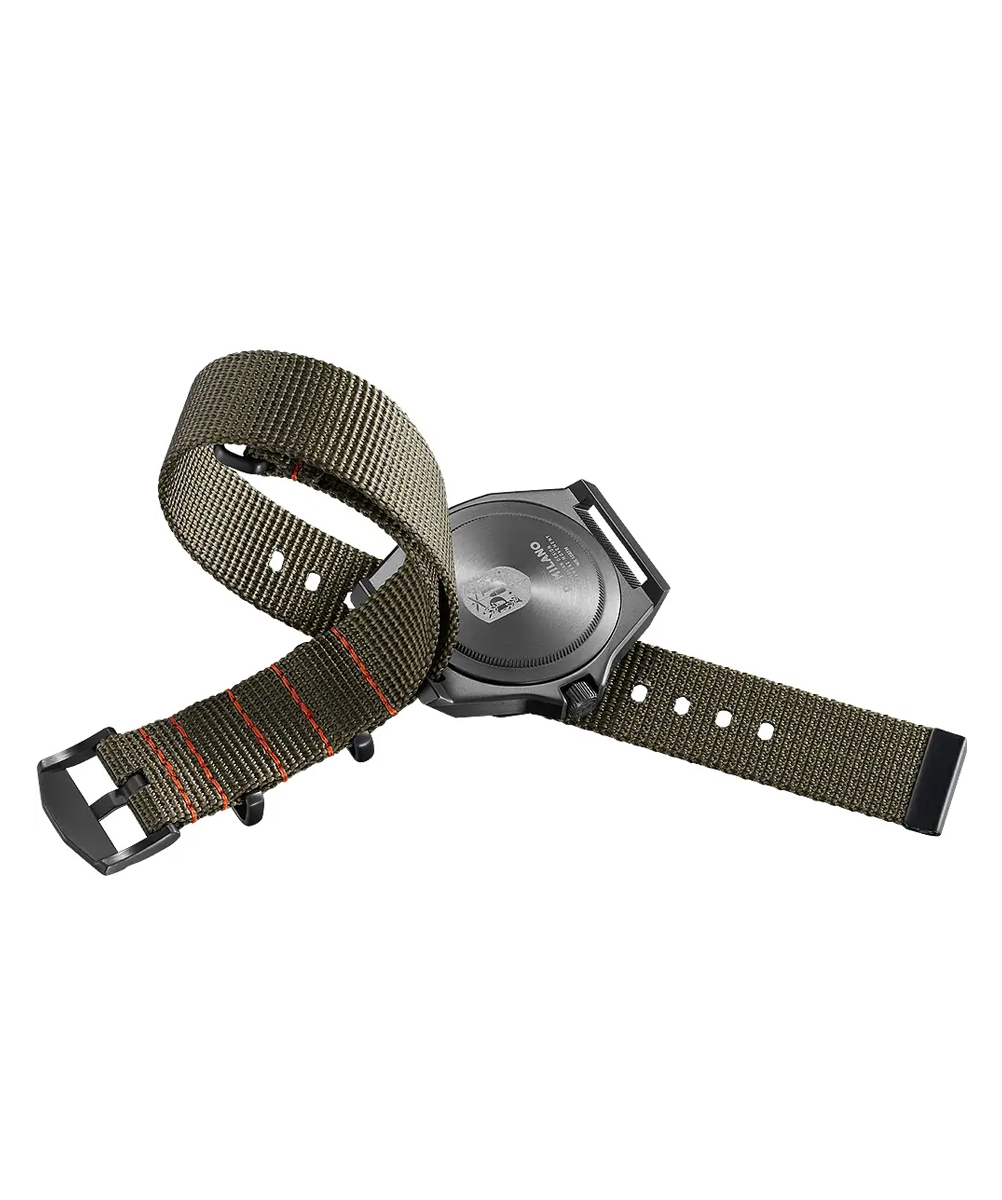 D1 Milano Commando Metal Slug Green MTNJMS - Quartz