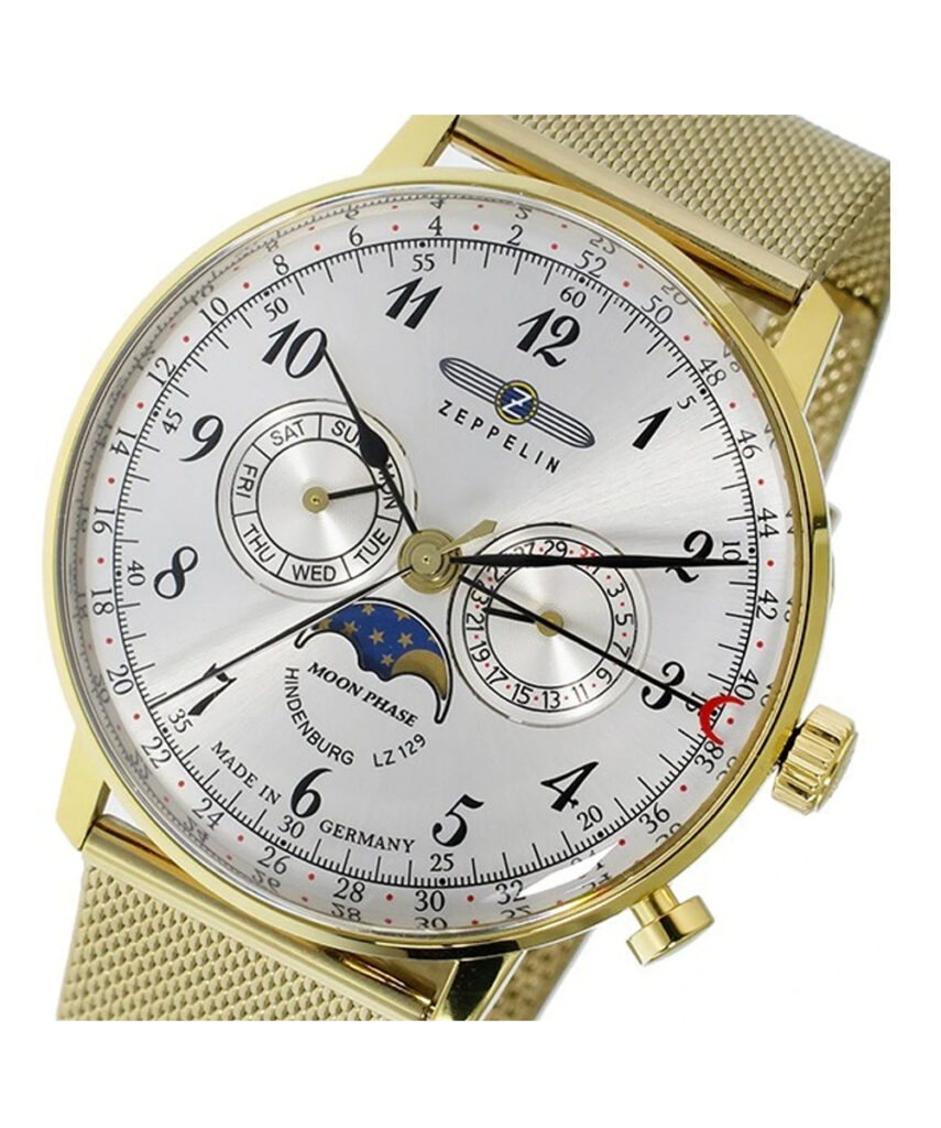 Zeppelin LZ129 Hindenburg Steel Moon Phase Z-7038M-1