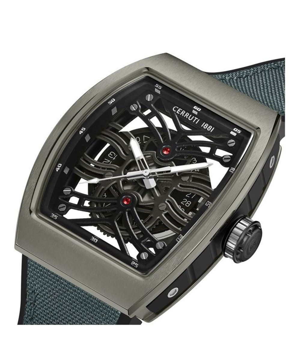 Cerruti Calliano Quartz Silicone Gray Watch- CIWGN0019502