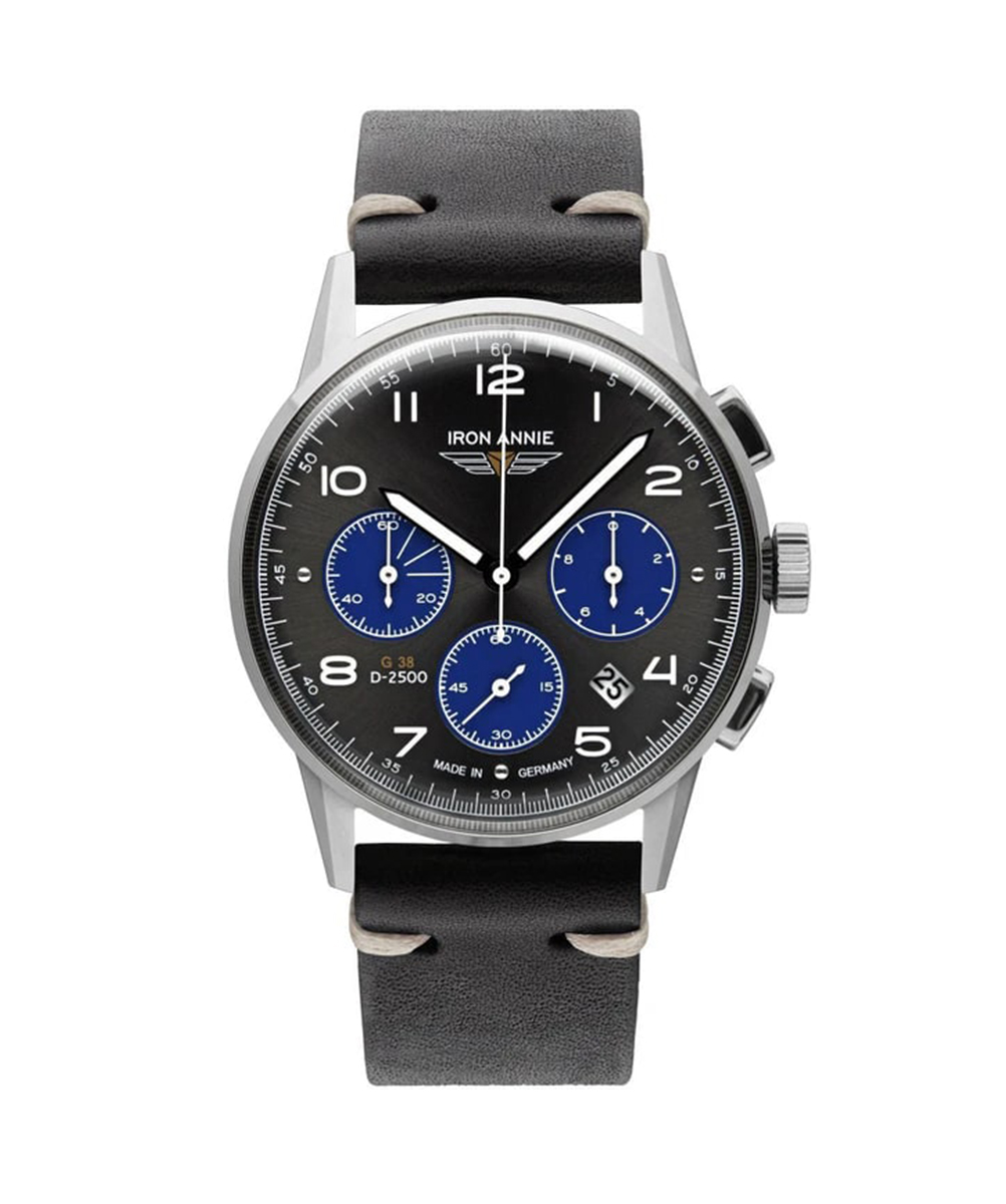 Iron Annie Watch G38 Chrono 42mm Black I-5372-3 Quartz