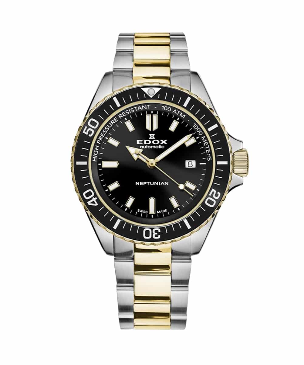Edox Watch Neptunian Automatic Black 80120-357JM-NID