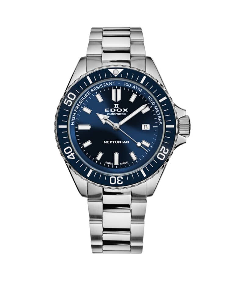 Edox Watch Neptunian Automatic Blue 80120-3BUM-BUF