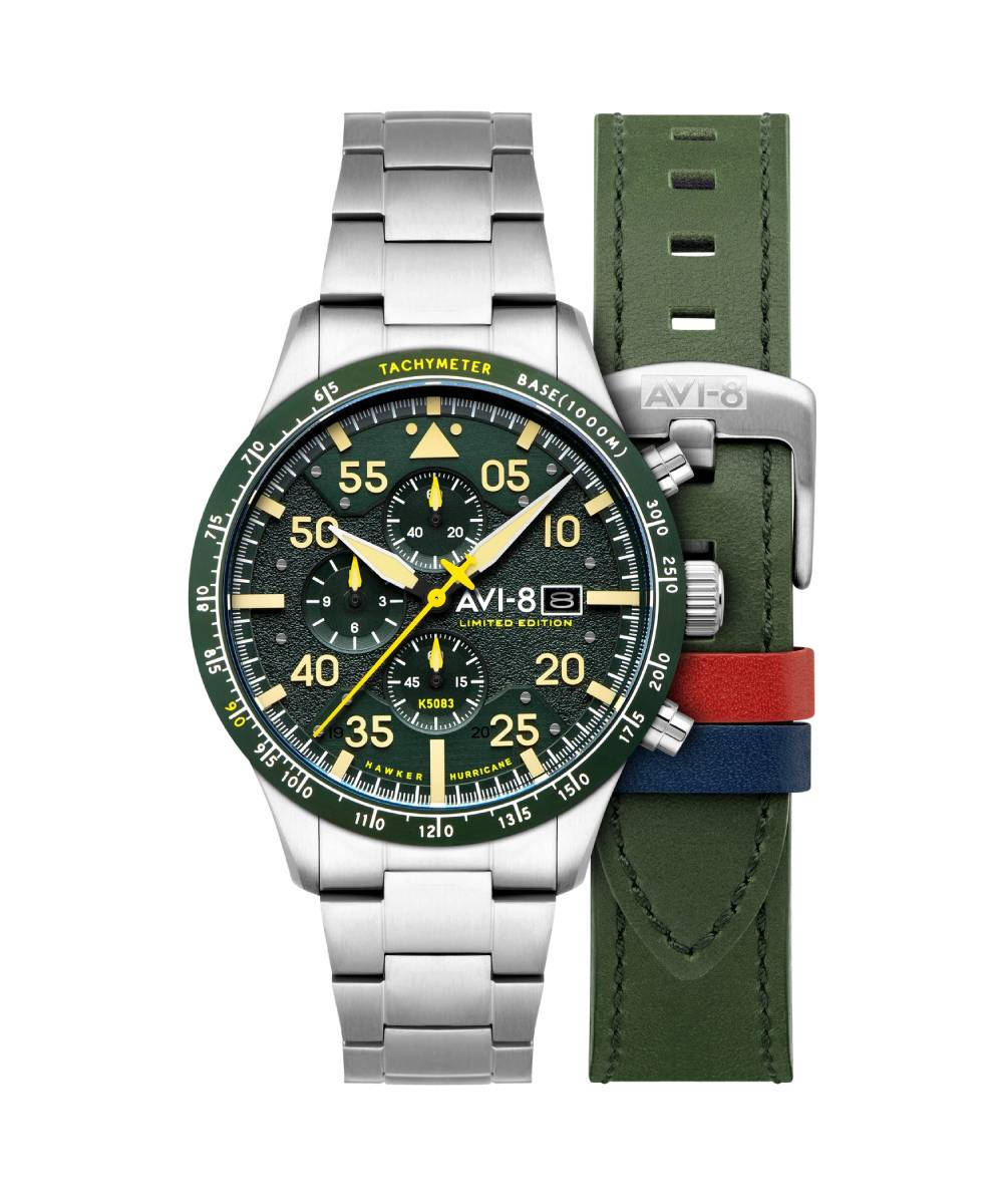 AVI-8 Watch Ouragan Hawker Green AV-4130-33